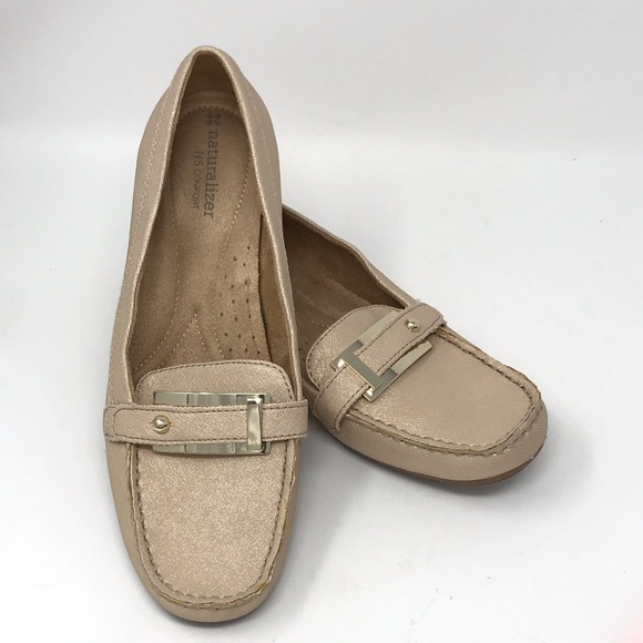 Naturalizer | Shoes | Naturalizer Gisella Gold Taupe Loafers I 85 ...